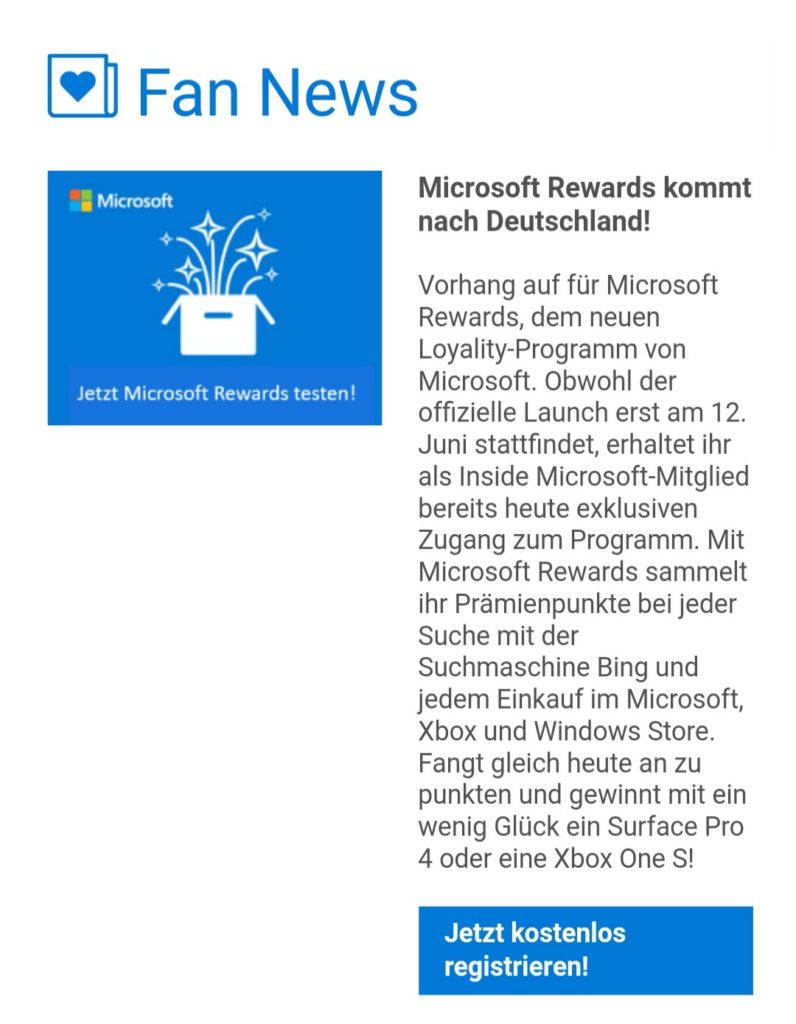 Microsoft Rewards demnächst auch in Deutschland mit attraktiven Xbox ...